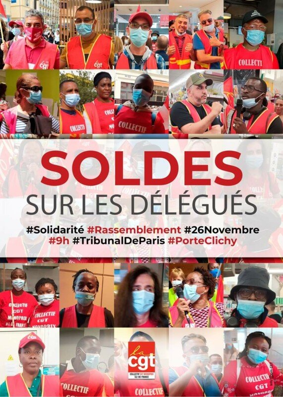 SOLIDARITÉ AVEC LE COLLECTIF CGT MONOPRIX IDF - CotizUp.com
