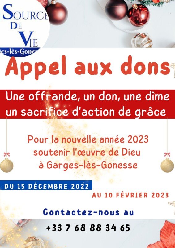 OFFRANDE, DÎME, DON, SACRIFICE D'ACTION DE GRÂCE - CotizUp.com