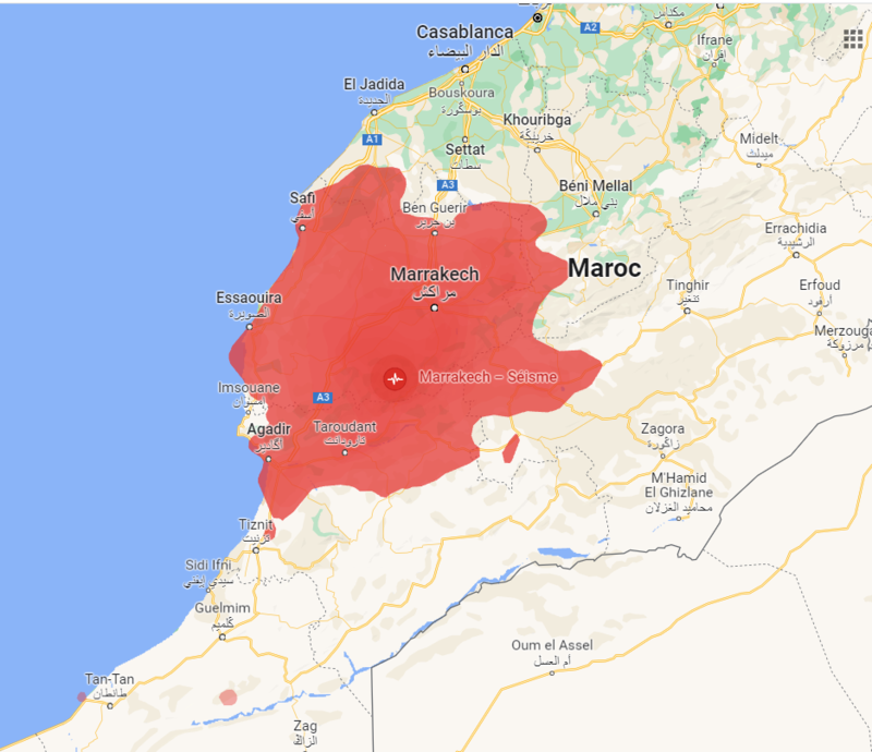 Aide aux victimes de tremblement de Terre au Maroc - CotizUp.com