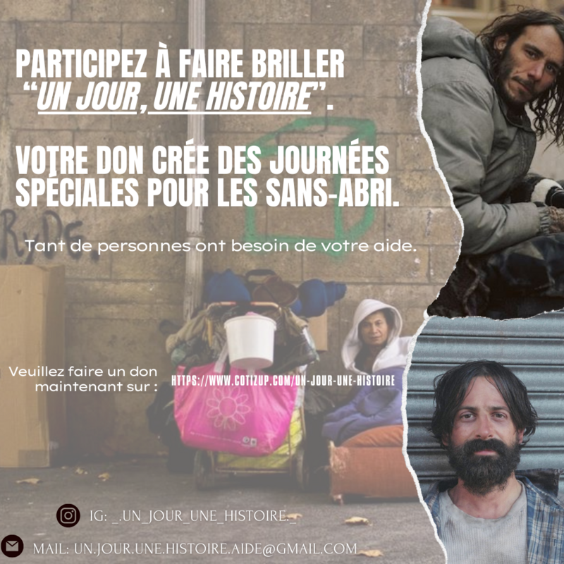Un jour, une histoire: aide aux sans-abris - CotizUp.com