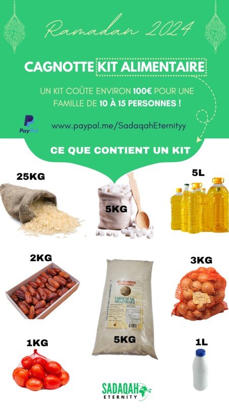 CAGNOTTE KIT ALIMENTAIRE RAMADAN 2024 - CotizUp.com
