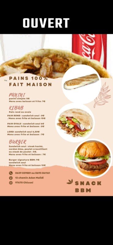 Pour la réouverture du snack BBM - CotizUp.com